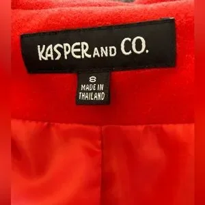 Kasper | Jackets & Coats | Kasper Co Wool Blend Blazer Jacket Burnt ...